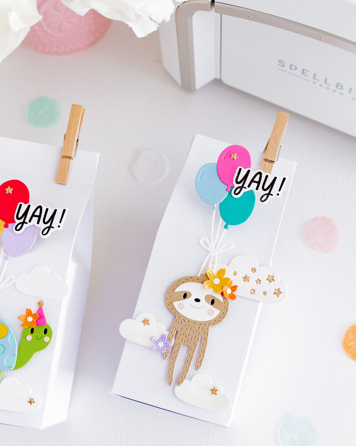 Milk Carton Box Surprises with Spellbinders Clubs – Guía De Manualidades