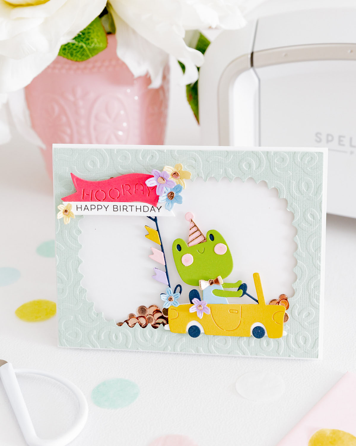 Happy Birthday Card with Spellbinders Clubs – Guía De Manualidades