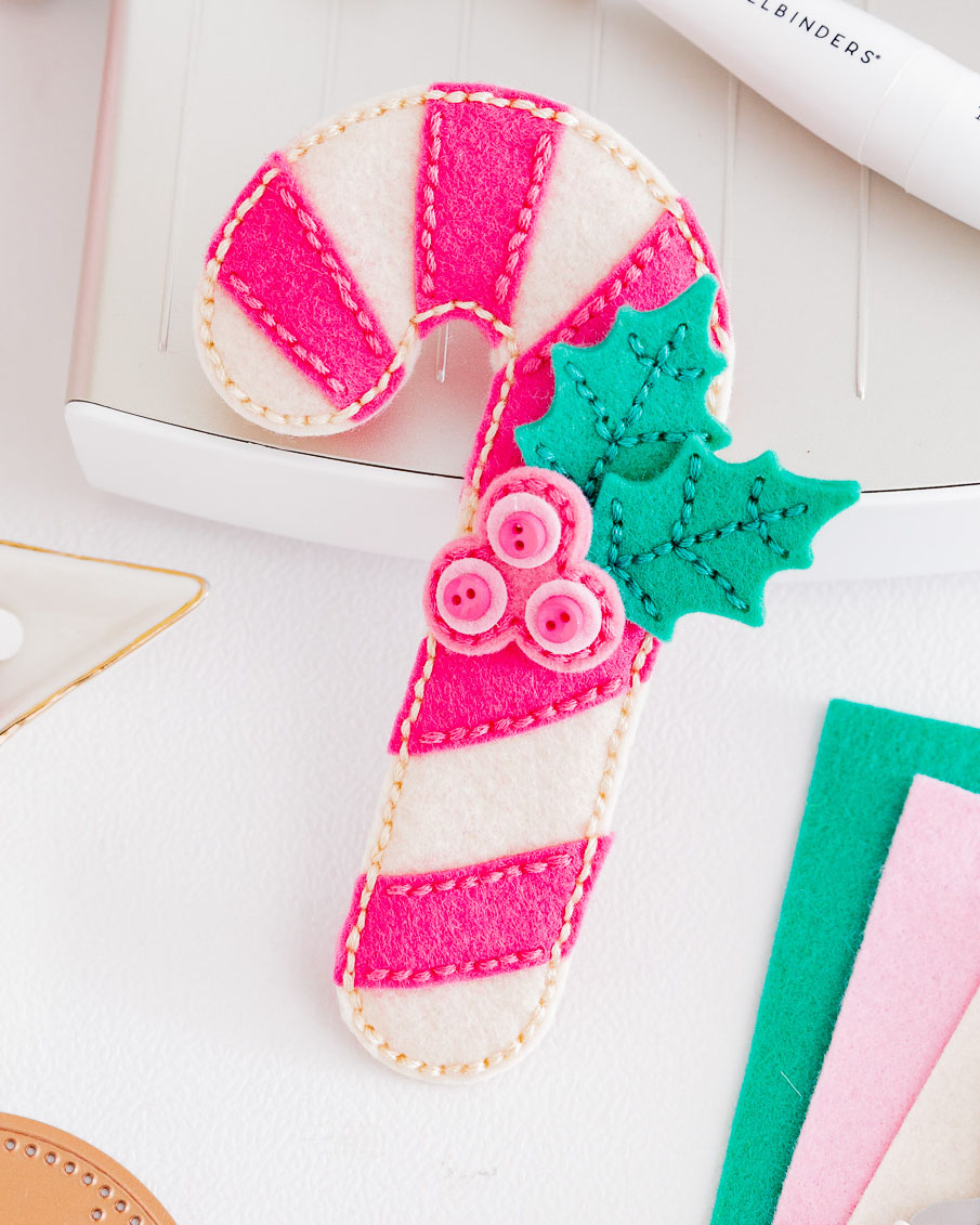 DIY Felt Candy Canes with Spellbinders – Guía De Manualidades